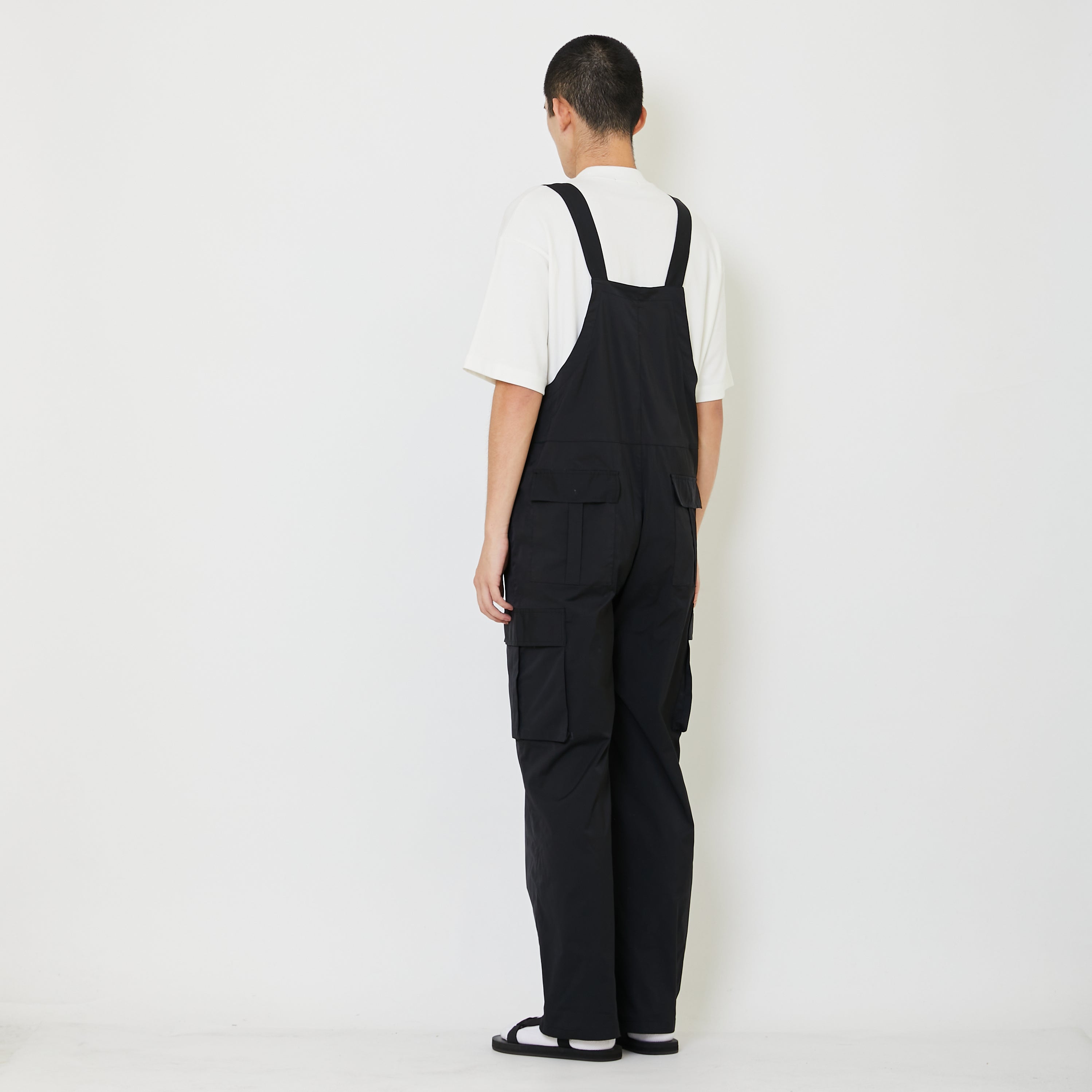 7dayz men nylon dungaree - black - sm2403058b