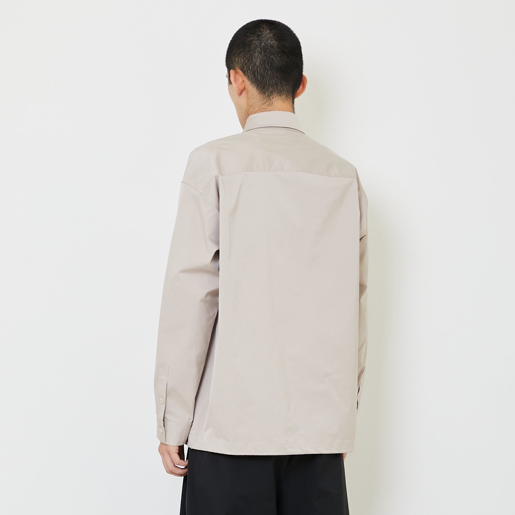 7dayz men oversized shirt - dk khaki - sm2407127b