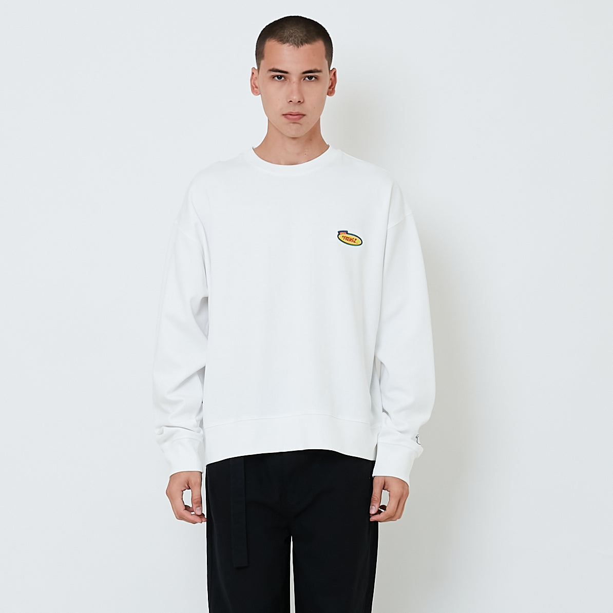 7dayz men oversized sweatshirt - off white - sm2601005a