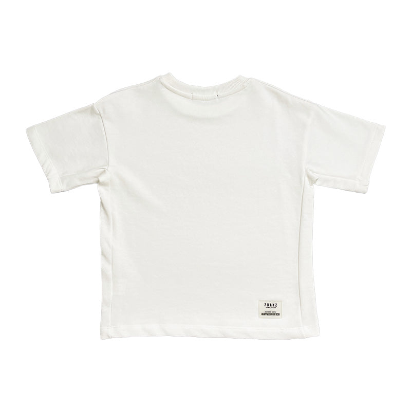 7dayz boy color block printed top - off white - sb2211127a
